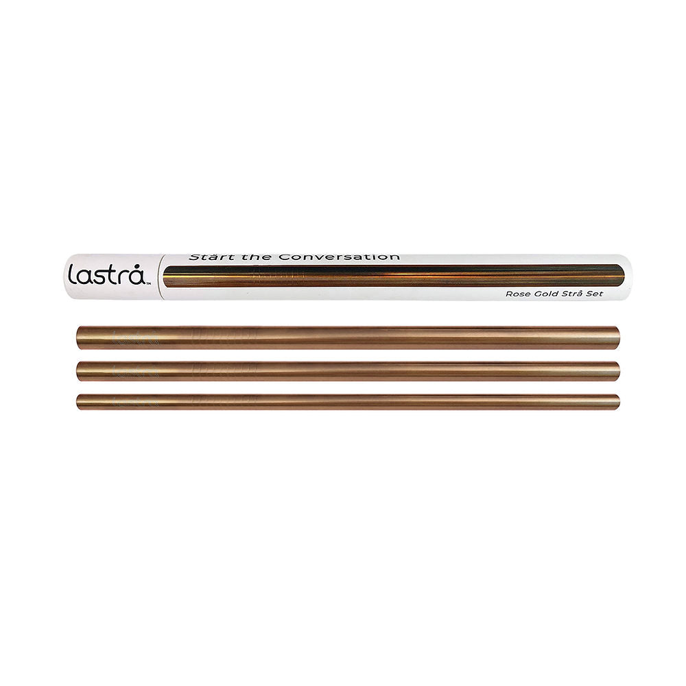 Lastra Straw Set - Rose Gold